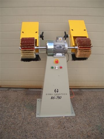 Flap Wheel Pedestal Sander with 6 Inch Heads | QuickWood